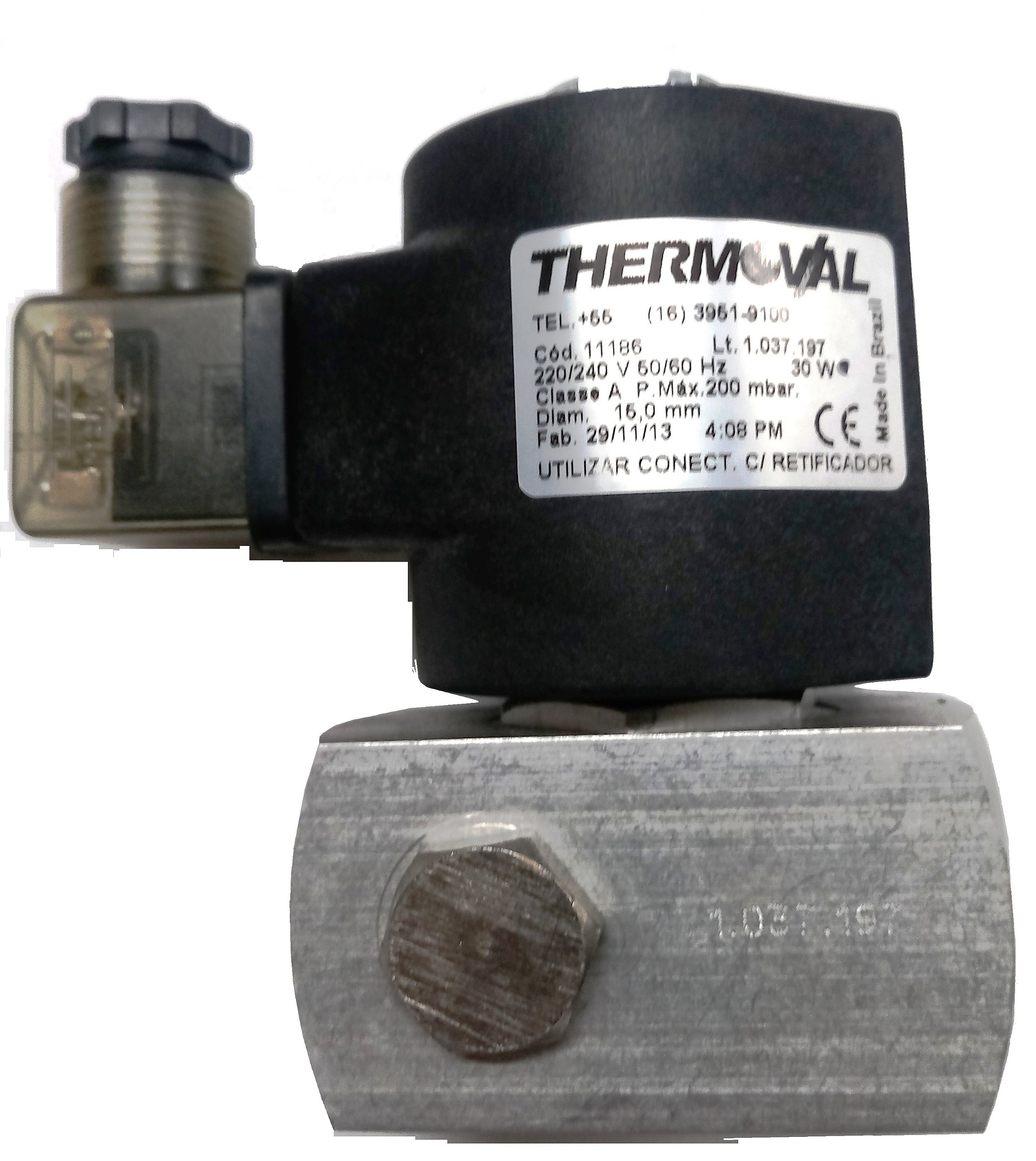 Queimadores industriais - Válvula solenoide Thermoval 11186 - M&A ...