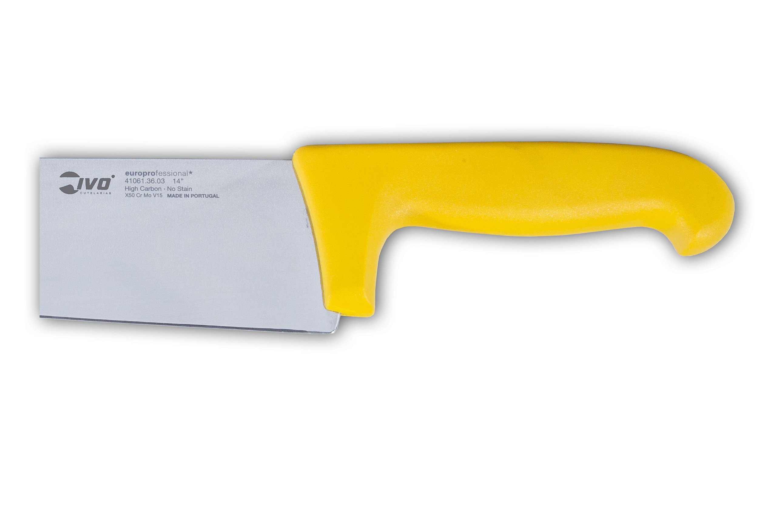 Faca de açougueiro profissional de 14 polegadas amarela - Wenzel ...