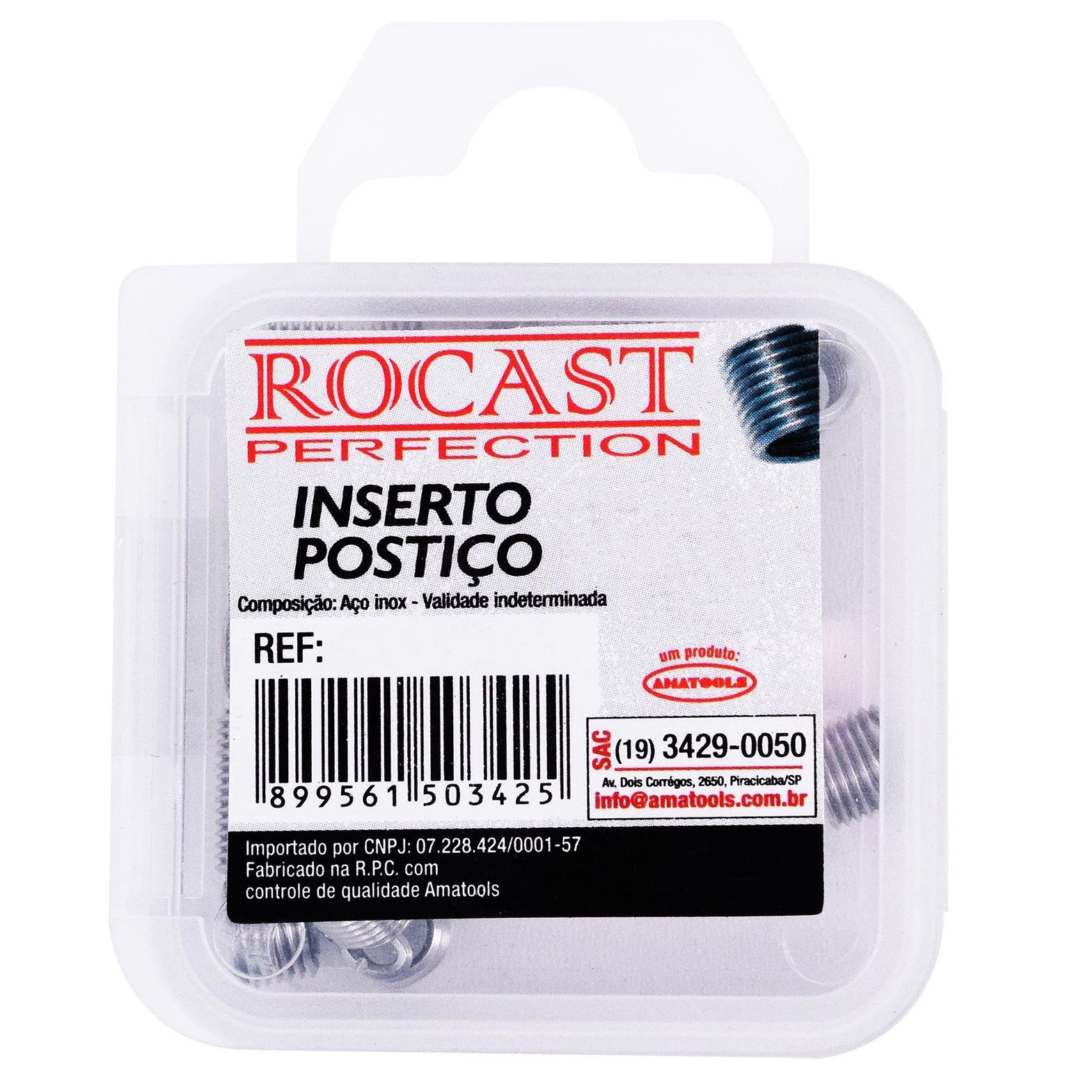Inserto Postiço Rosca Postiça kit com 25pçs - M10 x 1,5 - clickferragem