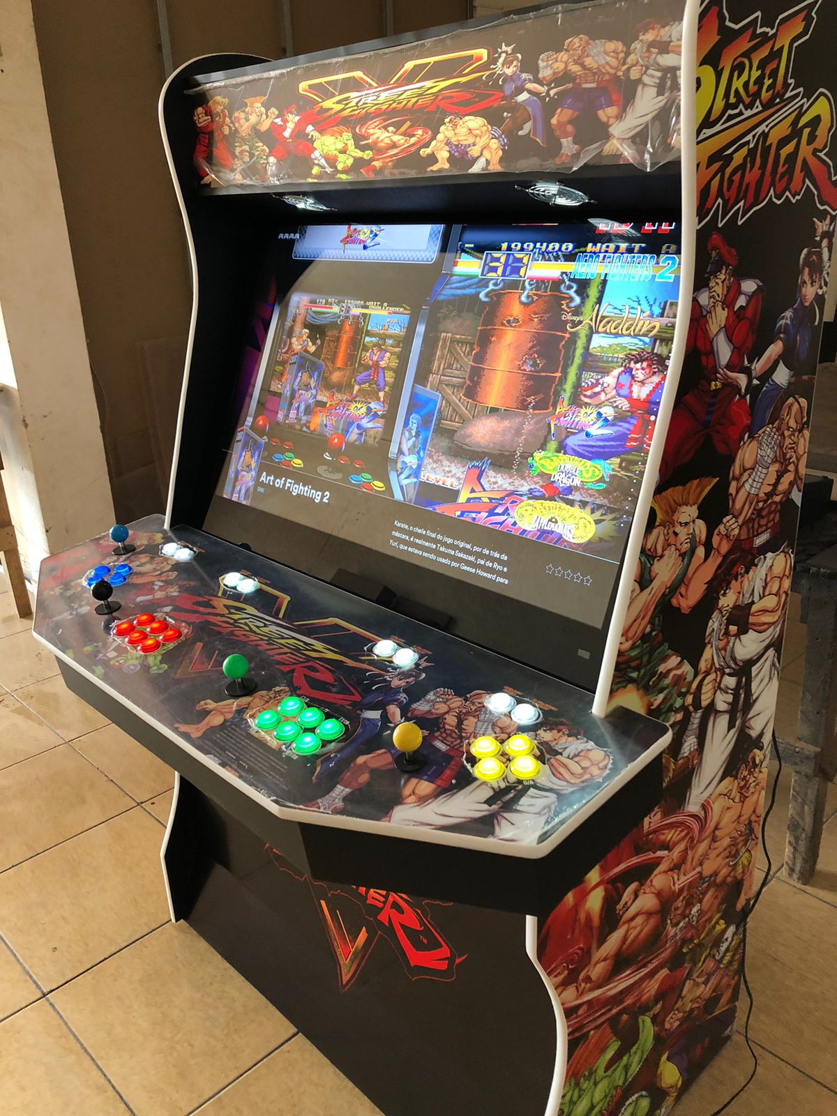 Arcade Premium Fliperama 42 Polegadas - 4 Players - Street Fighter ...