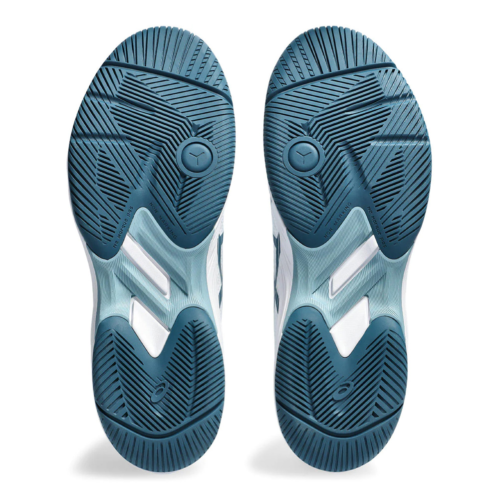 Tenis Asics Gel-Game 9 Tennis Quadra Branco e Azul Masculino - 10K Sports