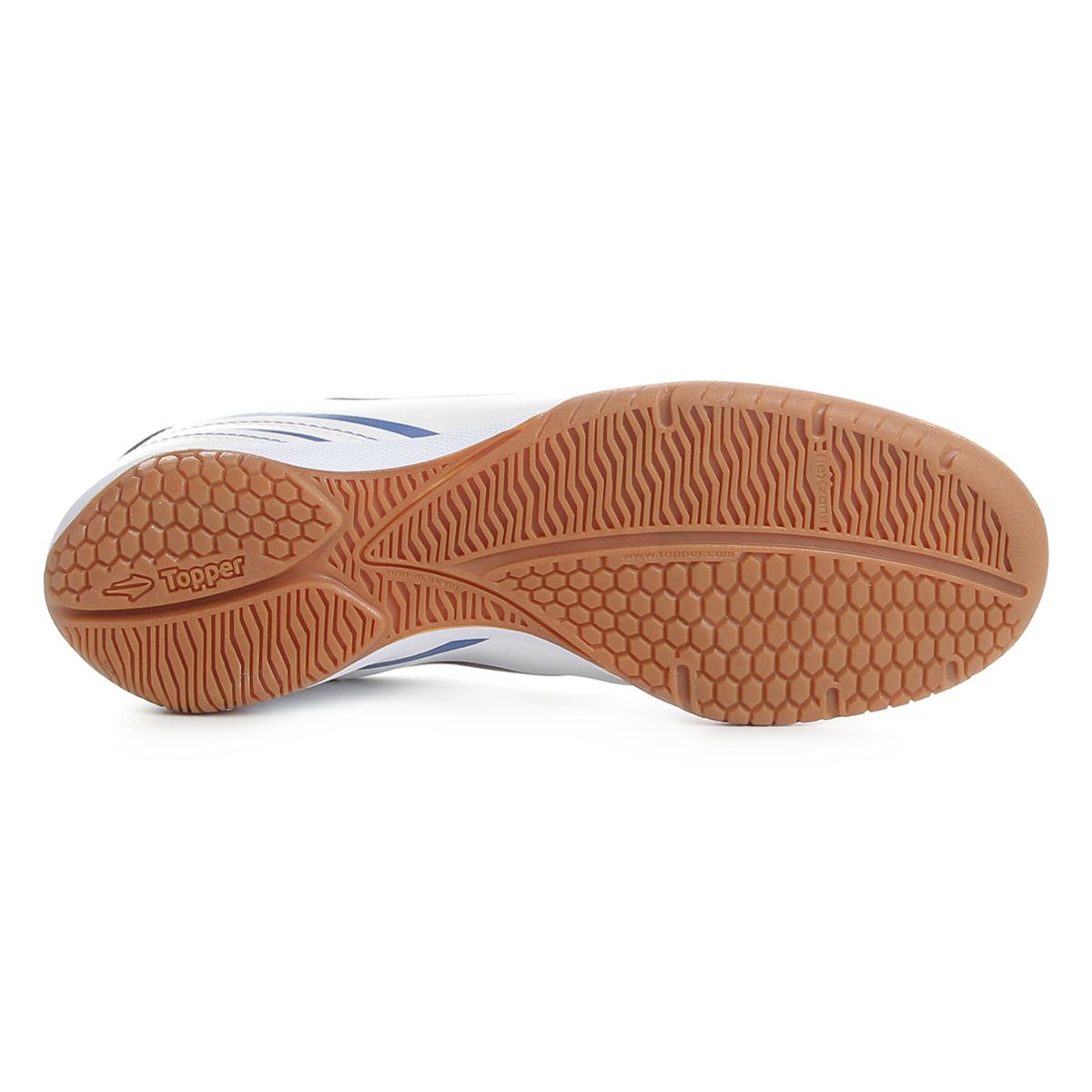 Tênis Salão Topper Titanium 6 Branco/Preto/Azul - 10K Sports