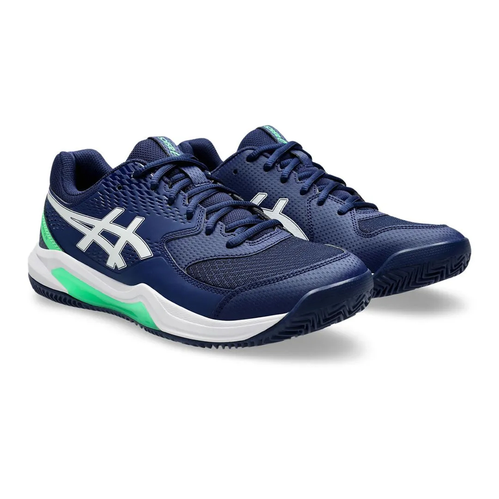 Tenis Asics Gel Dedicate 8 Clay Azul e Branco - 10K Sports