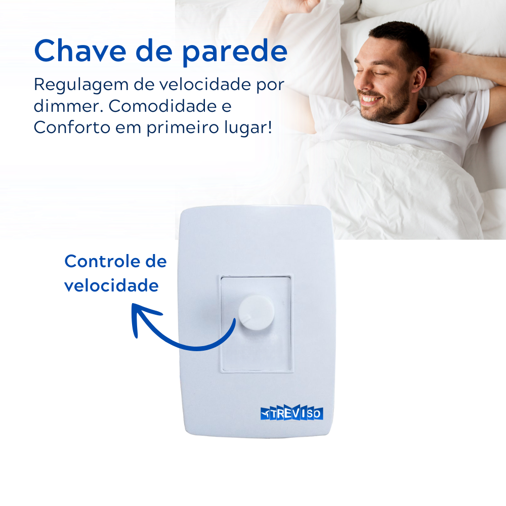 Ventilador de Teto Treviso Infinit Cromado Bivolt - Ventiladores de ...