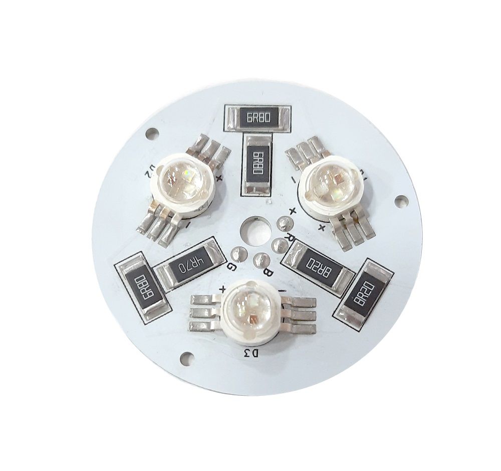 Power LED 10W RGB 3x3W - DUALSHOP® Automação Industrial