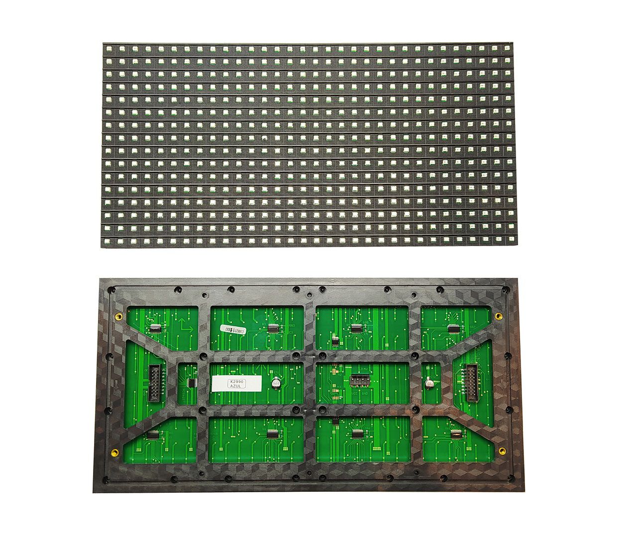 Modulo Painel LED P10 Azul 32x16cm HUB12 P10 (1R) Externo SMD K2990 ...