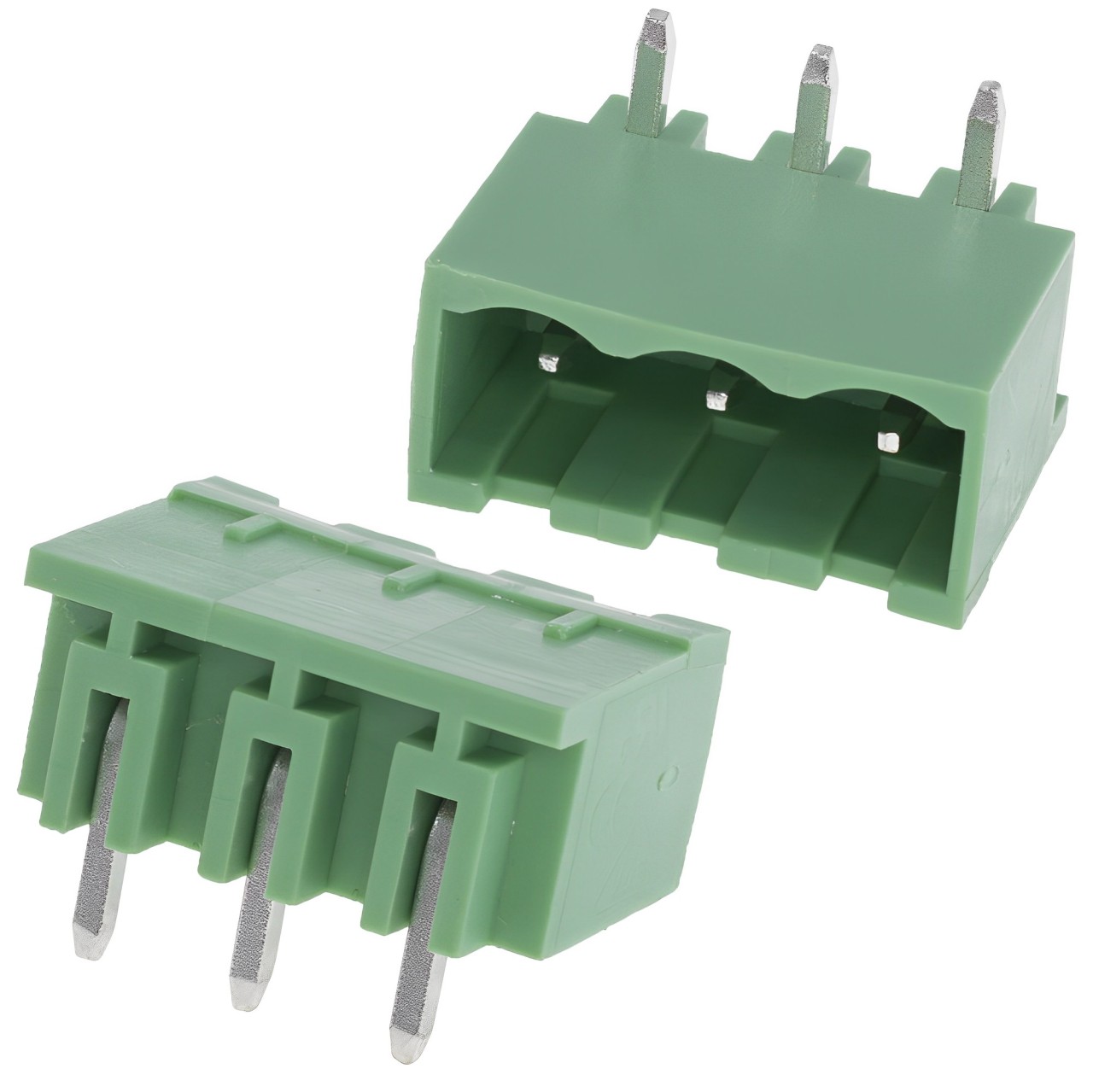 Conector plugável 20A 320V 5.08mm 3 pólos macho verde PTH para PCI 90 graus 2EDGRC-5.08-03P-14 ...