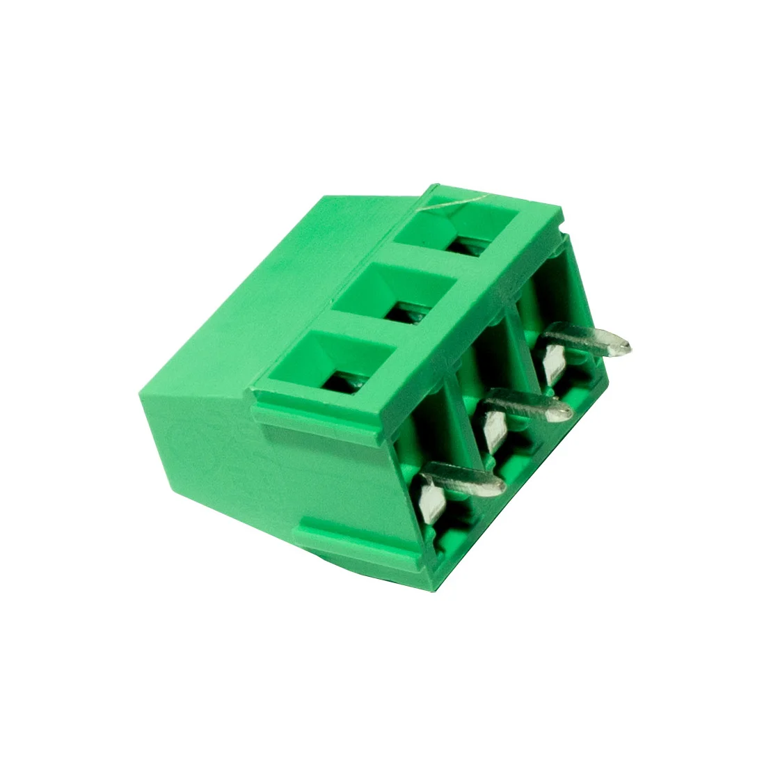 Conector borne KRE 3 pinos verde 5.08mm PTH para PCI - DUALSHOP ...