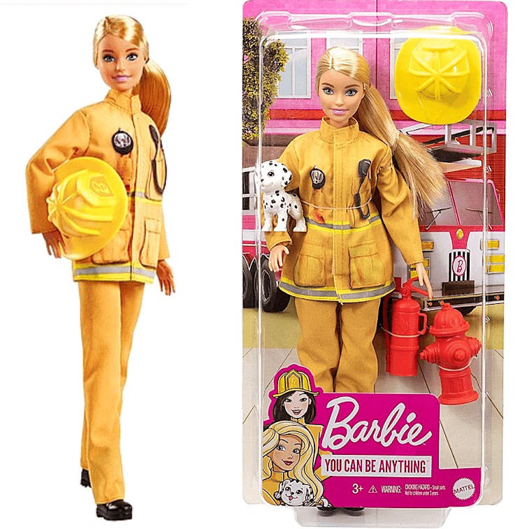 Boneca Barbie Profissões Deluxe Bombeira - Kiko Brinquedos