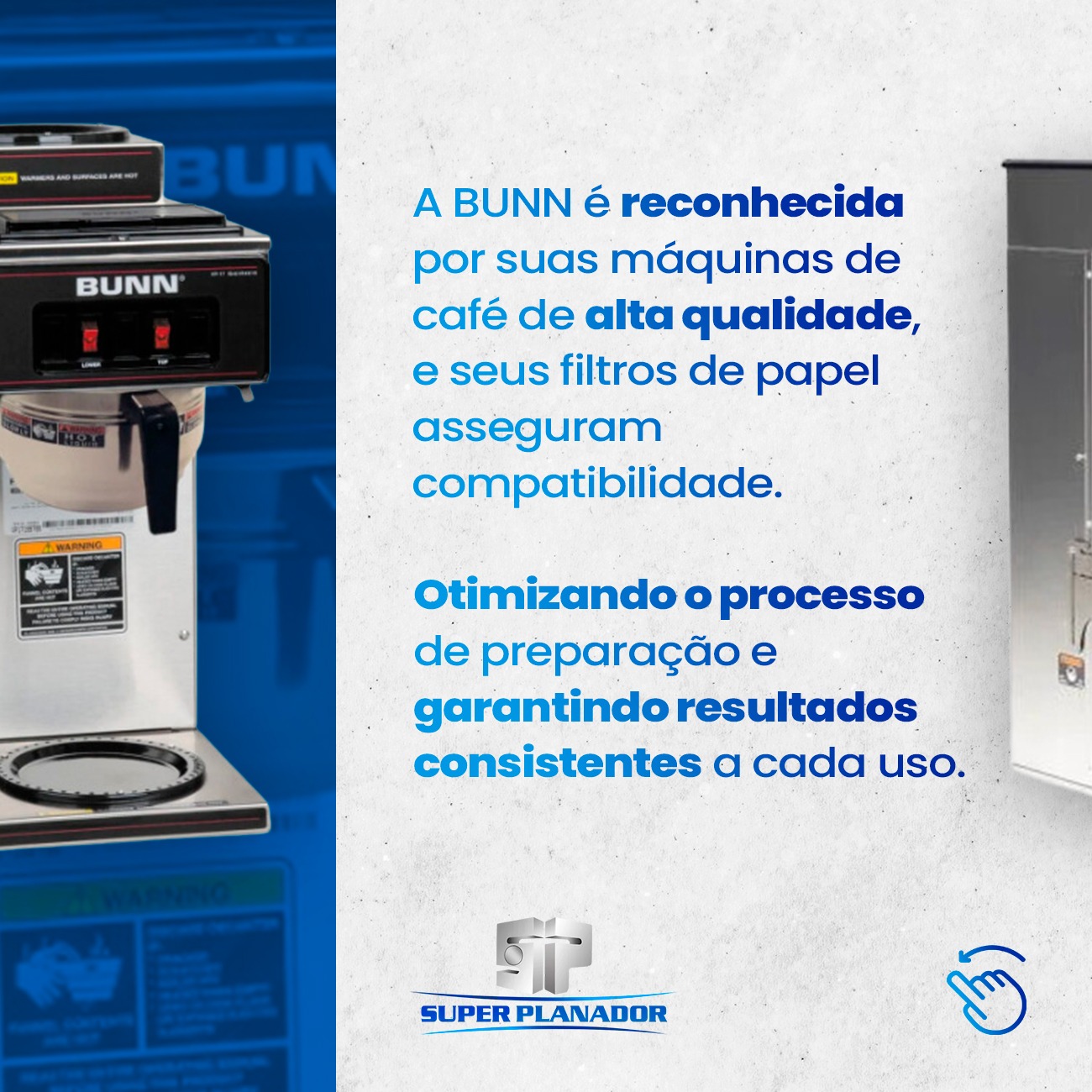 VP17A-2 (1 aquecedor superior/1 inferior) com 2 aquecedores BUNN ...