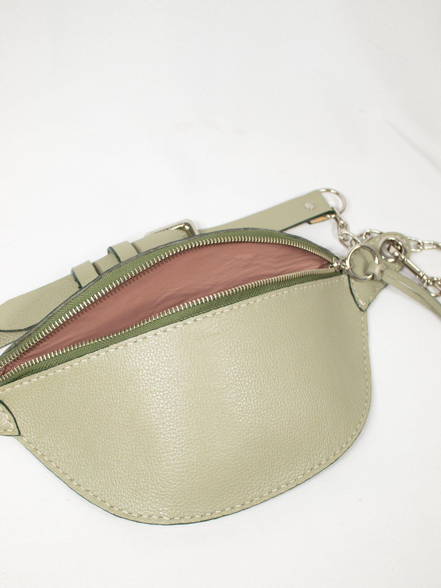 Pochete Quitanda Pistache - Quitanda Couro