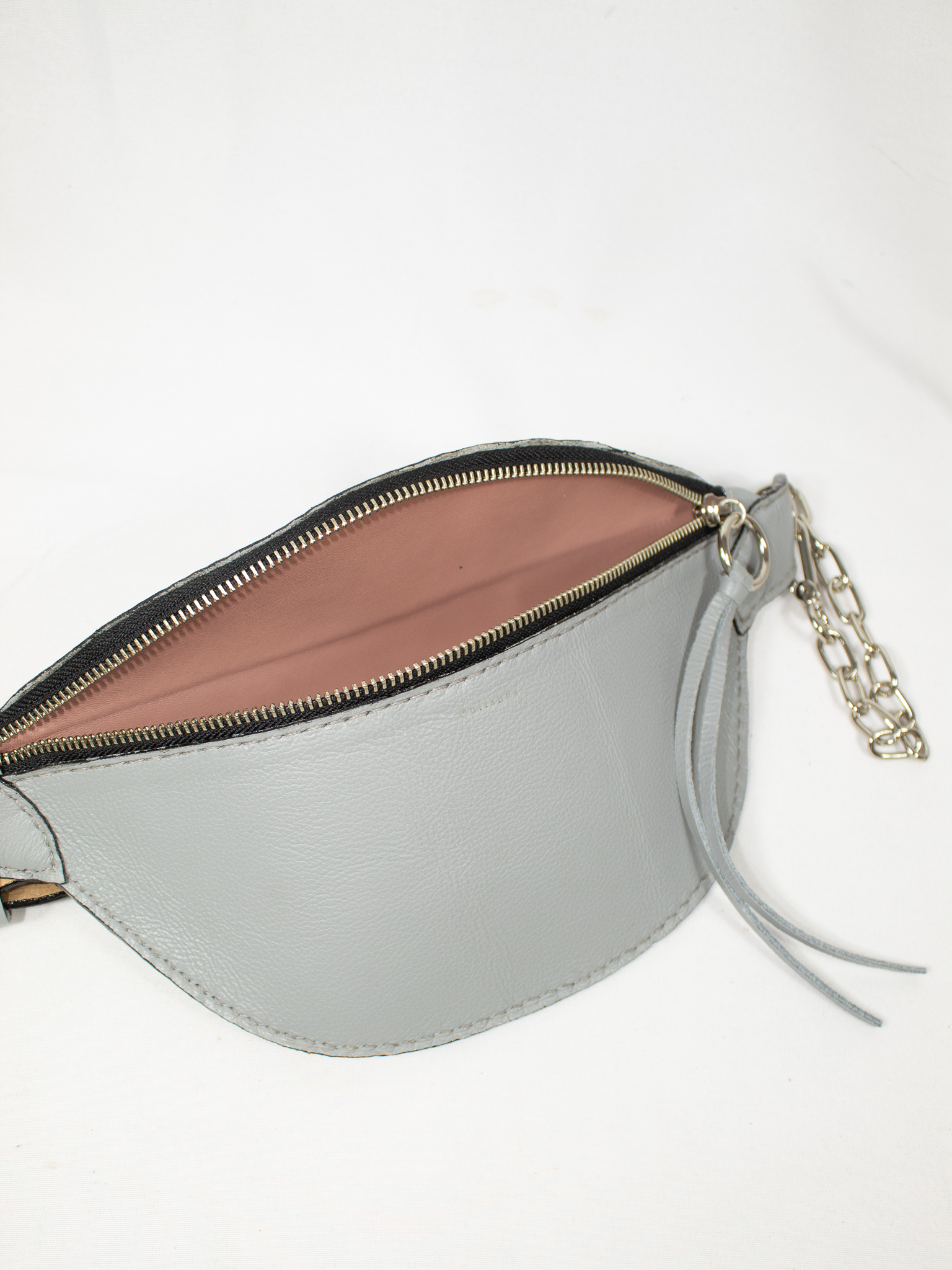 Pochete Quitanda Cinza - Quitanda Couro