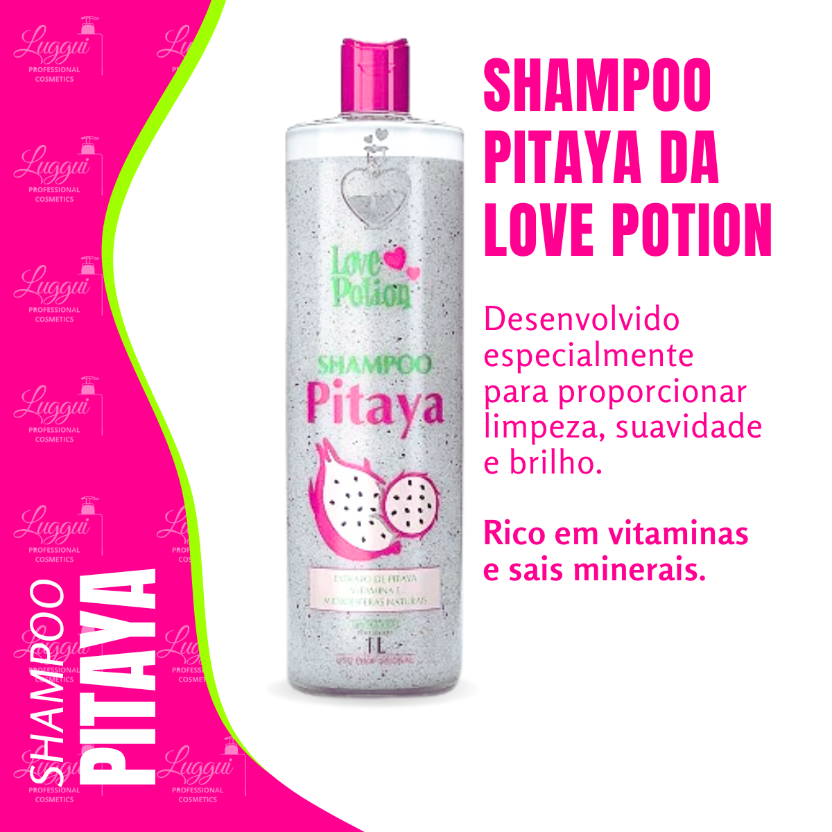 Kit Pitaya (Shampoo e Condicionador) Revitaliza os Fios Love Potion ...