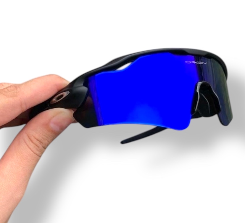 Óculos de Sol Oakley Radar Ev Espelhado Azul Corrida Lançamento Mascul ...