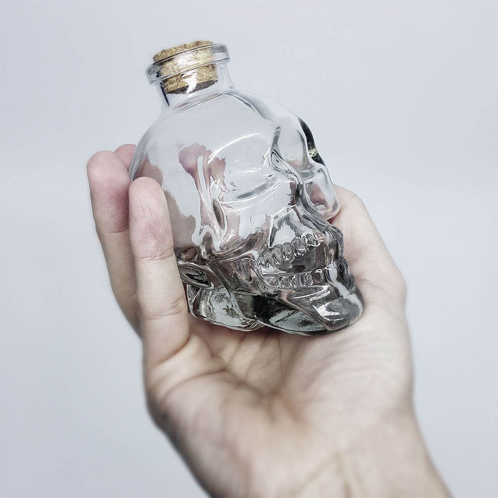 Garrafa de vidro Caveira Skull - Loja de Utilidades | Loja de Decoração ...