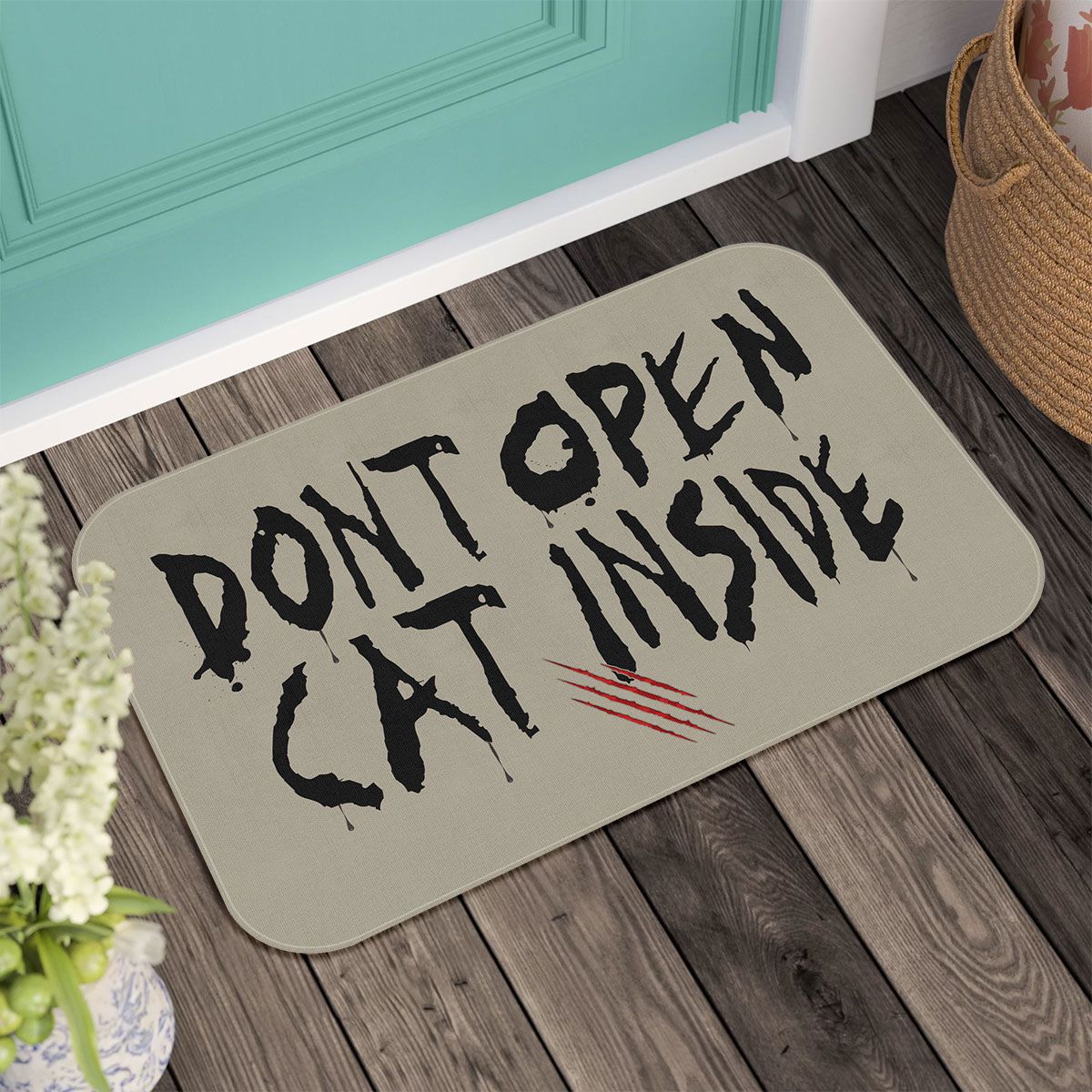 Tapete Decorativo Dont Open Cat Inside twd - Yaay | Presentes Criativos ...