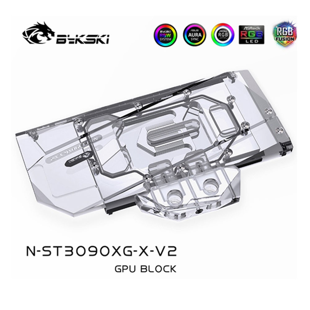 GPU Block Zotac RTX 3080, 3080Ti e 3090 Bykski RGB - Power UP Water ...