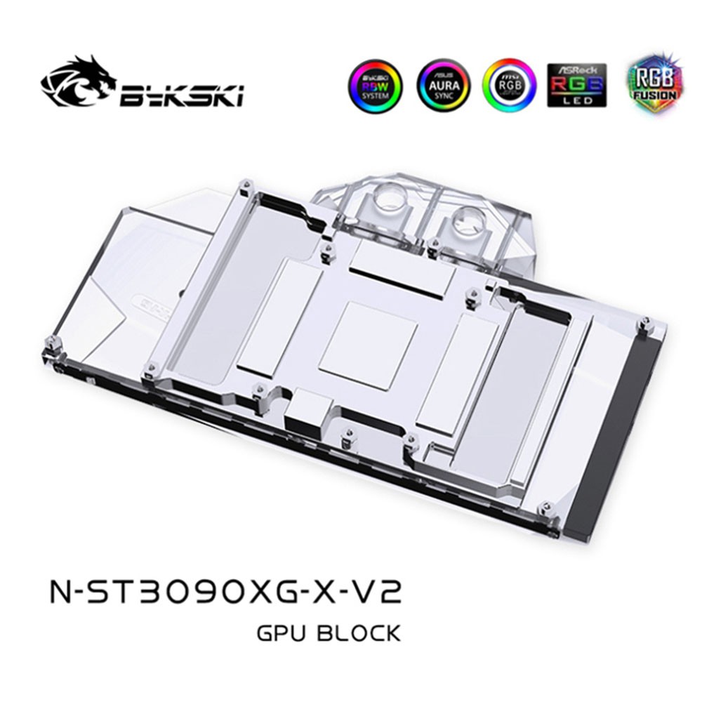 GPU Block Zotac RTX 3080, 3080Ti e 3090 Bykski RGB - Power UP Water ...