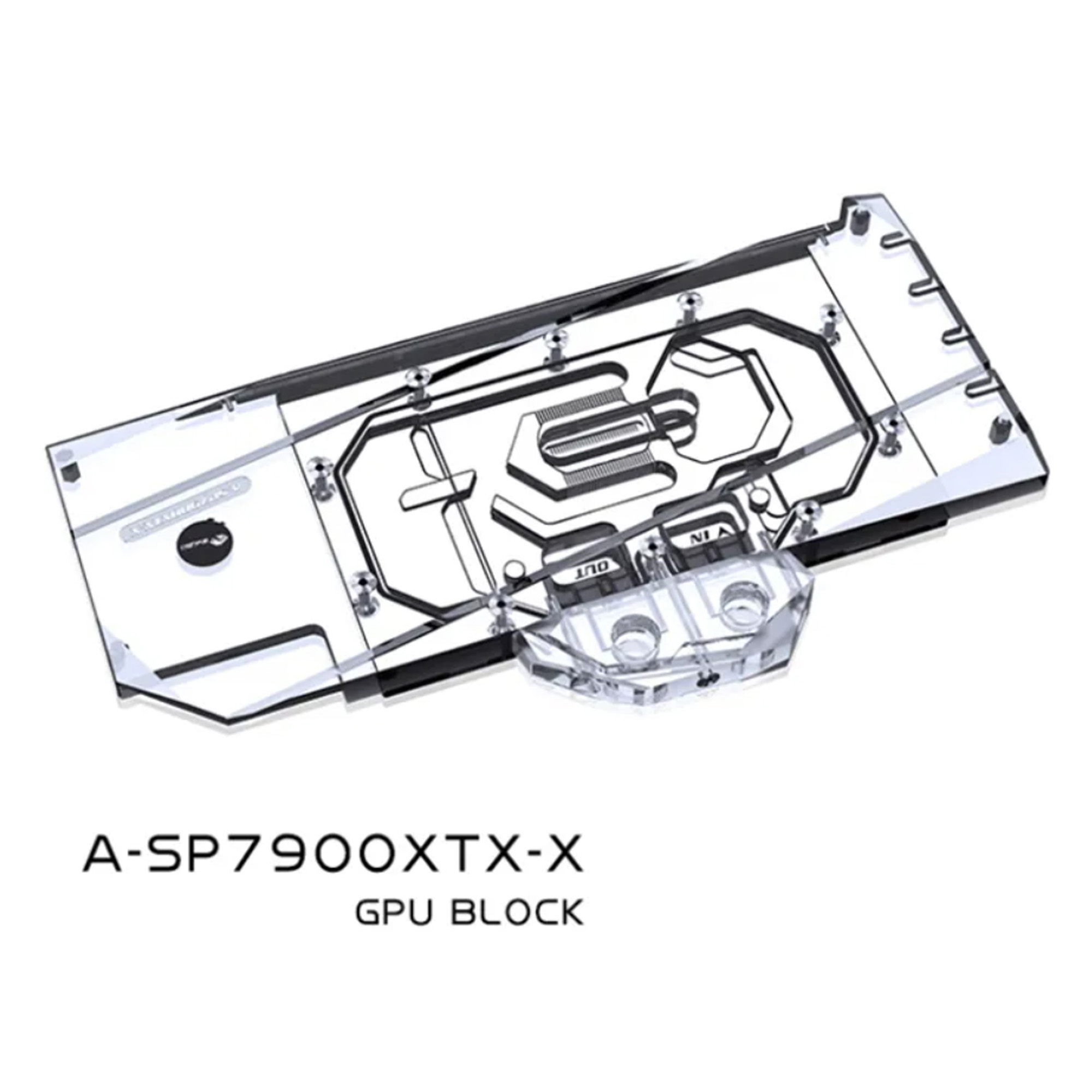 GPU Block Sapphire RX 7900 XTX Bykski RGB - Power UP Water Cooler - De ...