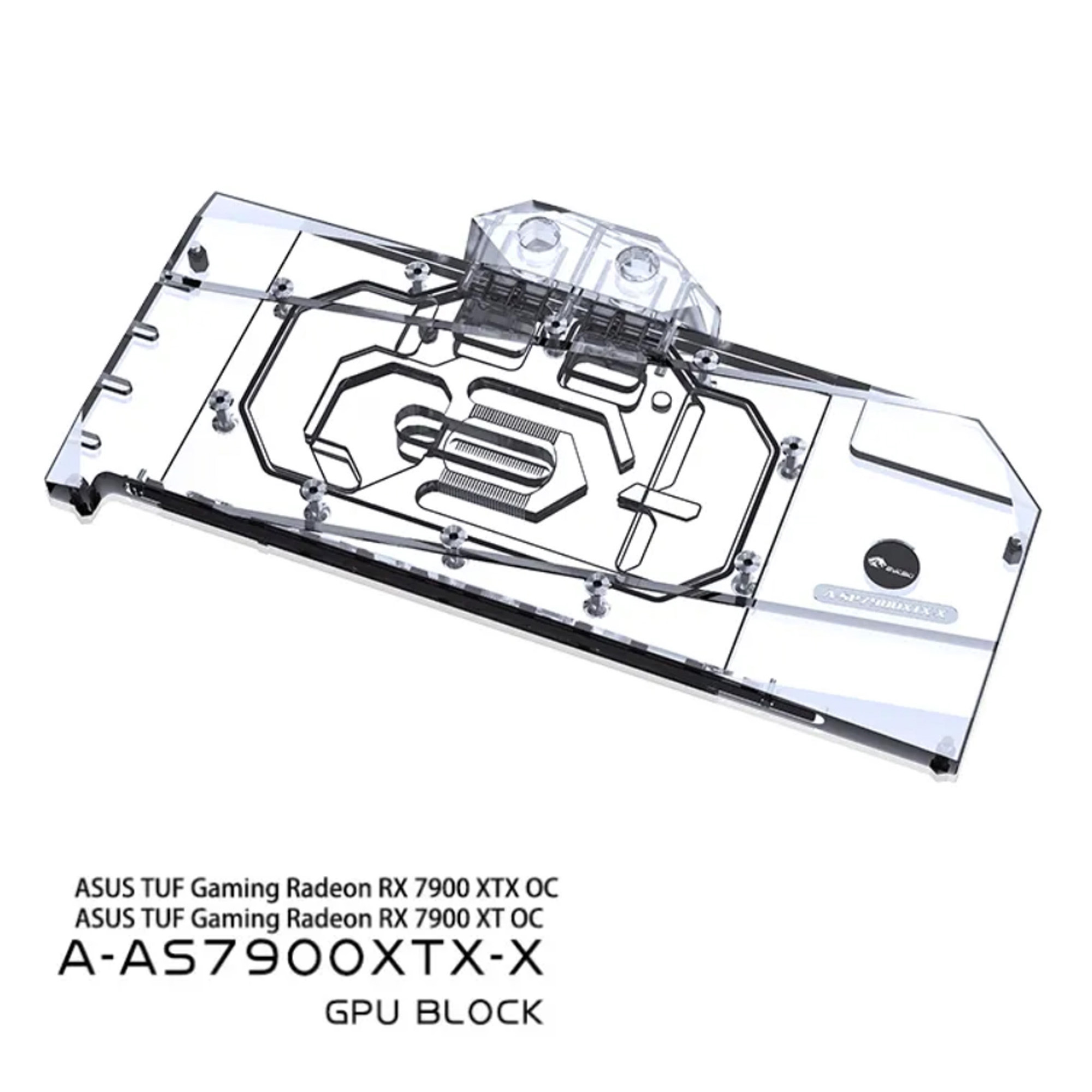 GPU Block Asus TUF RX 7900 XT e XTX Bykski RGB - Power UP Water Cooler ...