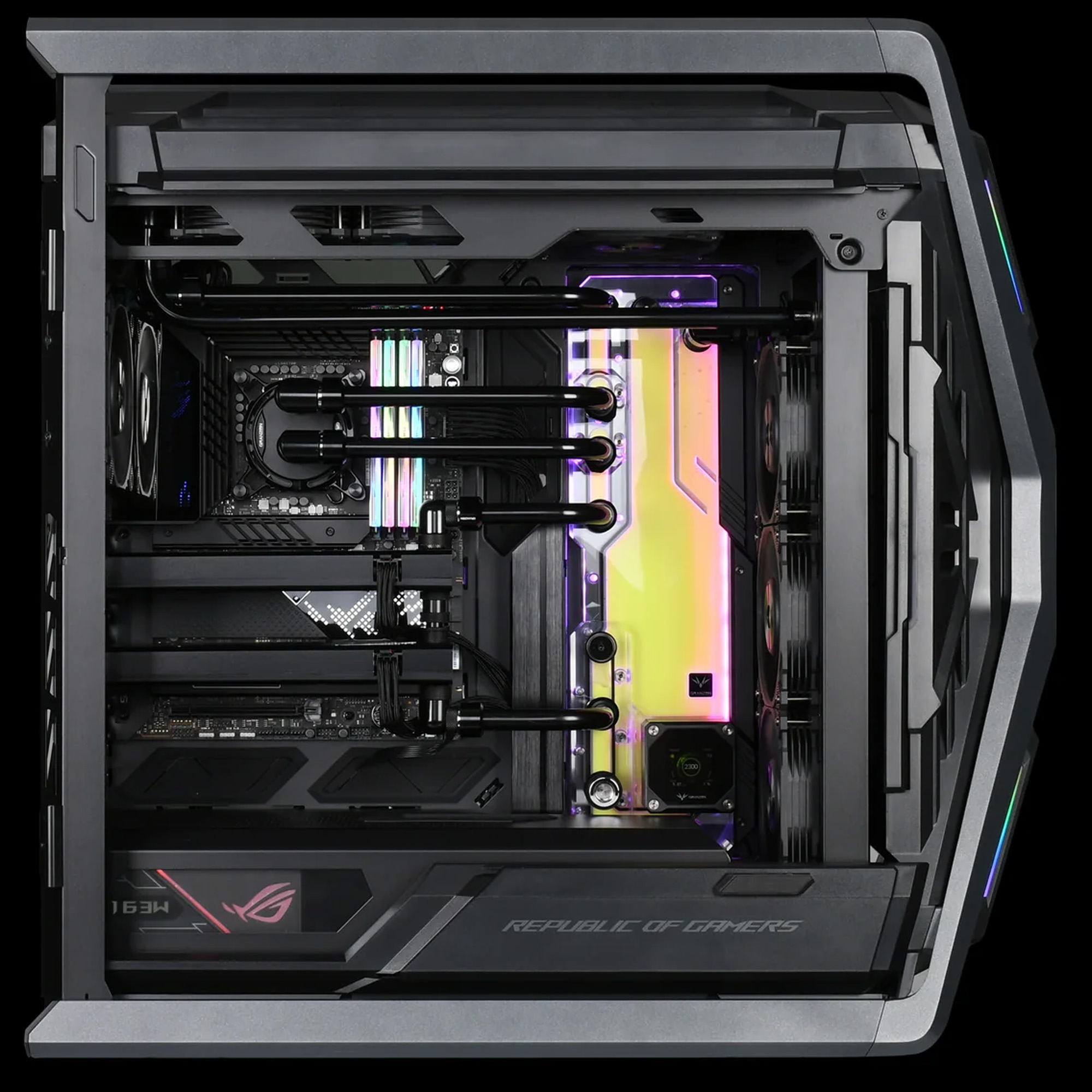 Reservatório Distroplate Asus ROG Hyperion GR701 RGB c/ Bomba 960l/h ...