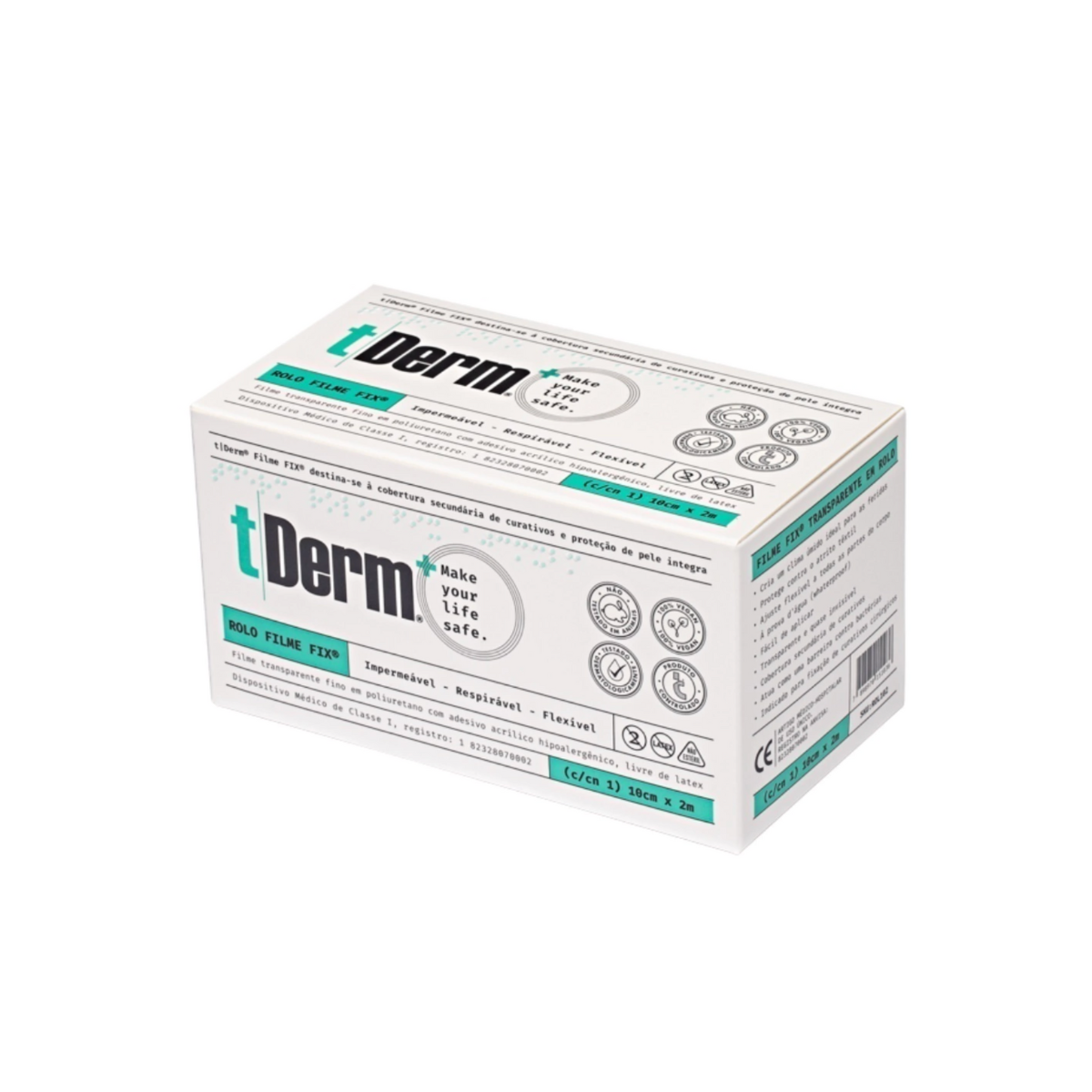 T Derm Filme Versao Rolo FIX 10CMX5M - TropicalDerm - Loja.EniFar