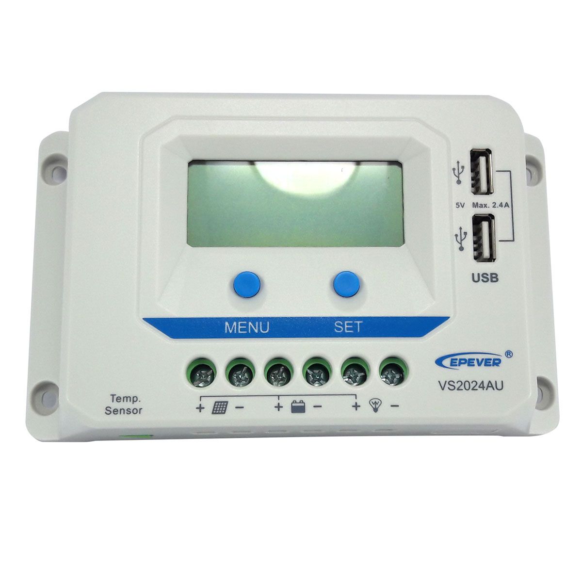 Controlador de Carga Solar 20A 12V/24V PWM Epever ViewStar VS2024AU - - Loja Virtual SolarPro ...