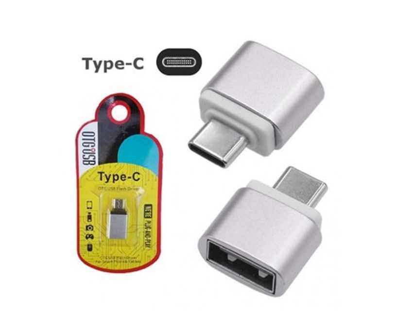 Adaptador USB OTG USB-A x USB-TipoC - Zapach - Eletrônicos e Beleza
