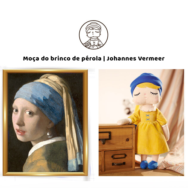 Boneca Metoo Angela Pinturas Famosas - Moça do brinco de pérola ...