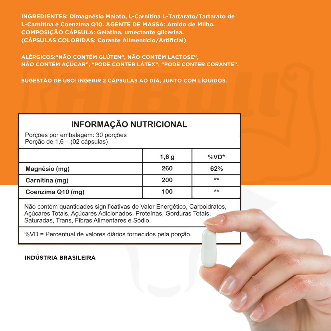 Pré Treino - Trio cardio: MLQ10 800mg 60 cápsulas - Gaia Seven Suplementos