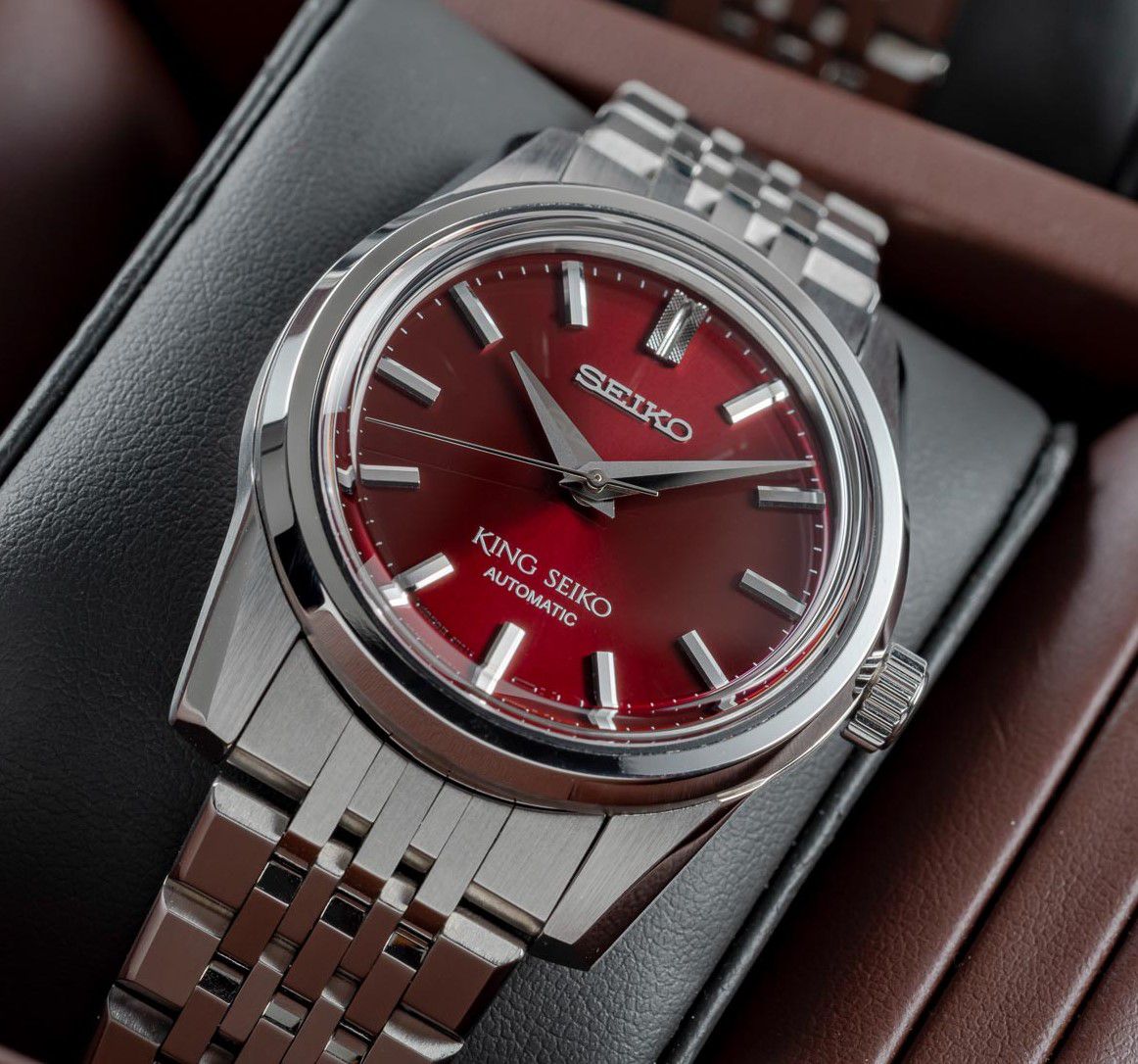 Relógio King Seiko SDKS009/SPB287 Automático 37mm Bordô - Relojoaria ...