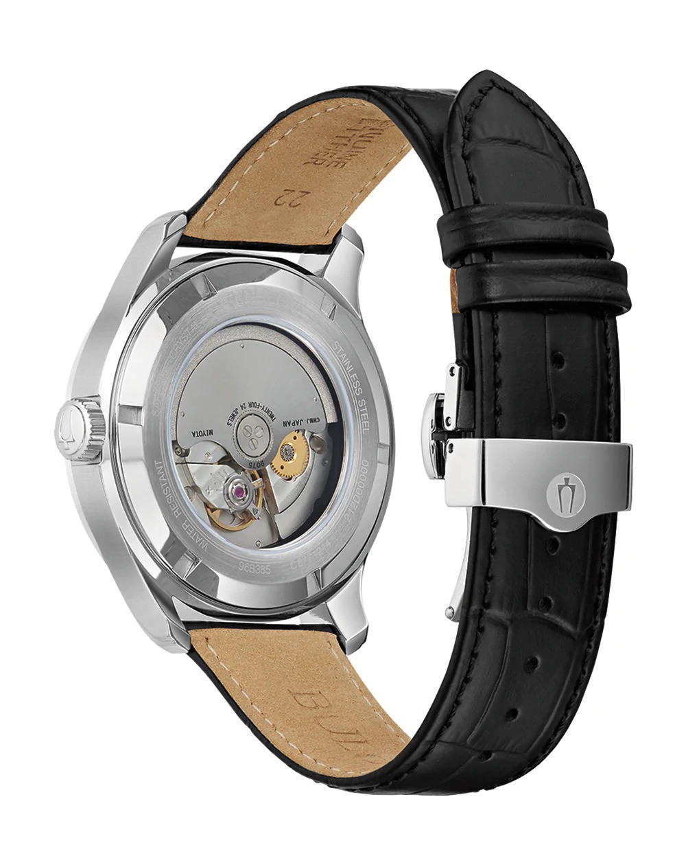 Relógio Bulova Wilton GMT 96B385 – Automático Azul Couro Marrom ...