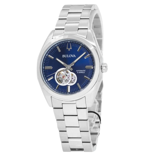 Bulova Surveyor Automático 96A275 – Azul Open Heart e Elegância ...