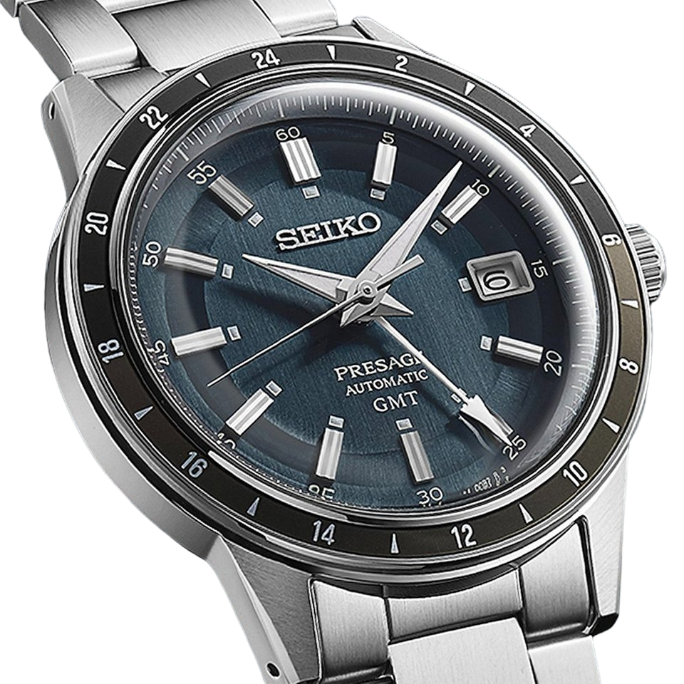 Relógio Seiko Presage Style 60s GMT SARY229 / SSK009 Automático ...