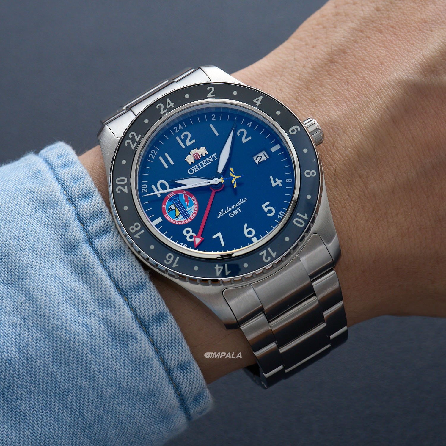 Orient FAB III GMT NH3SS004 Esquadrilha Anjos Edição Limitada ...