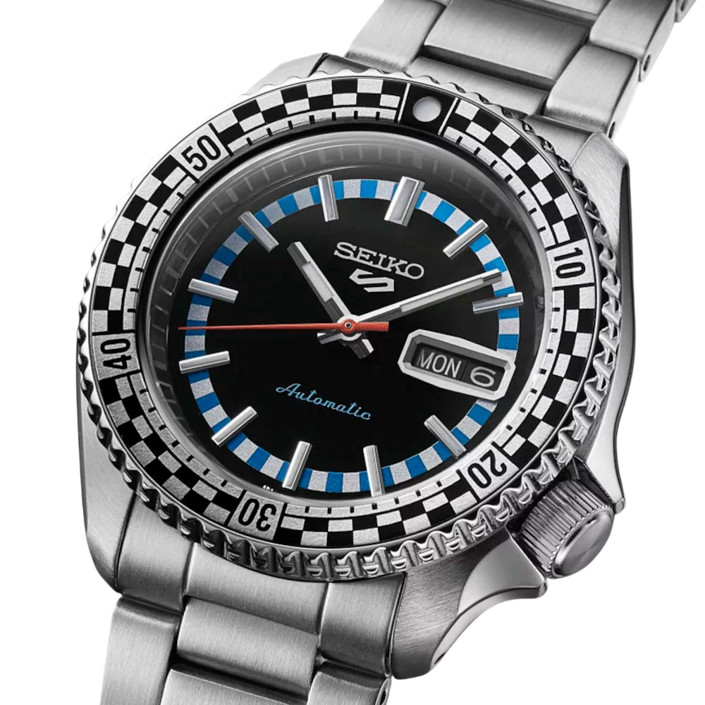 Relógio Seiko 5 Sport SRPK67 Edição Especial Checker Flag Automático ...