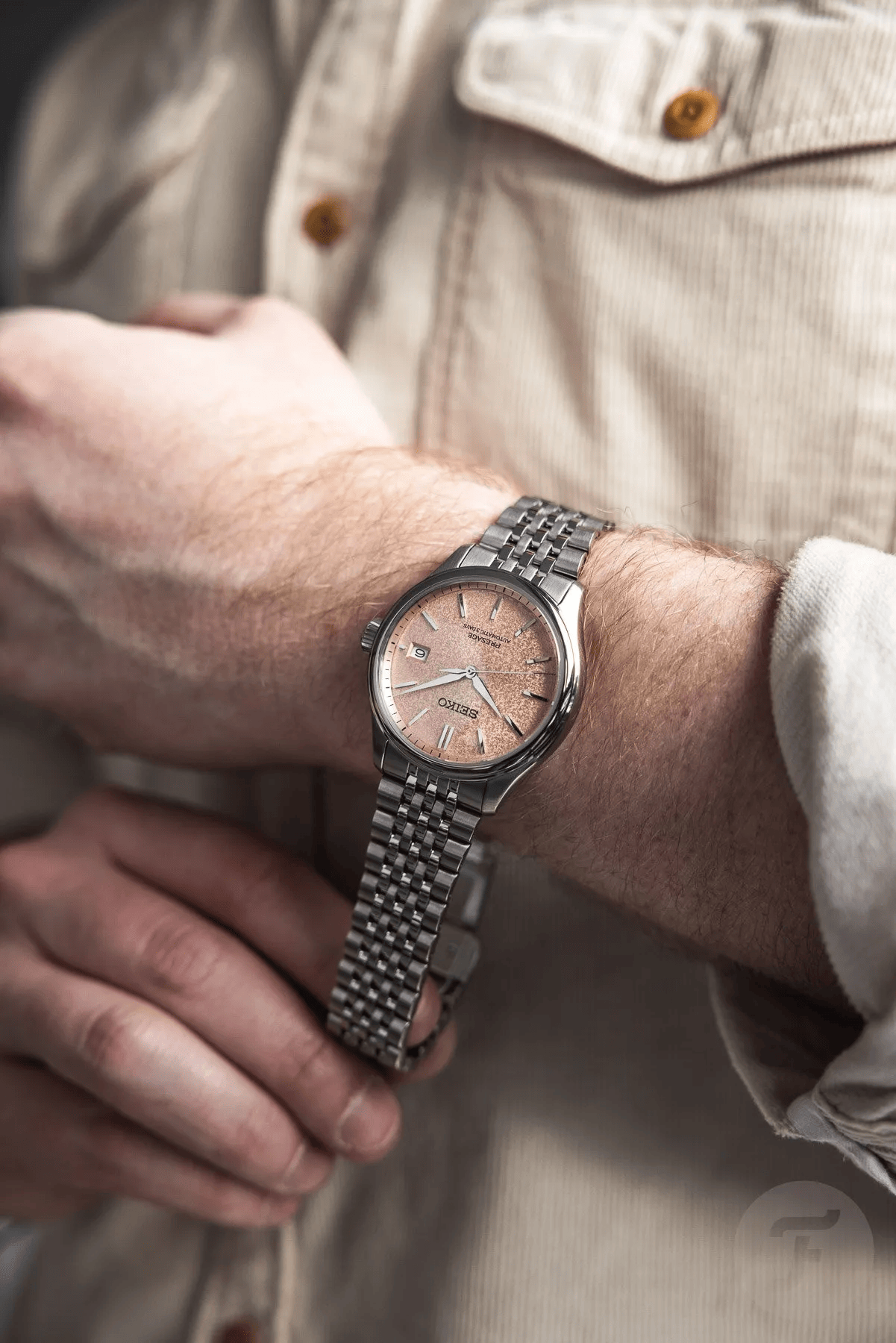 Relógio Seiko Presage SPB467 Automático Mostrador Salmão 40.2mm ...