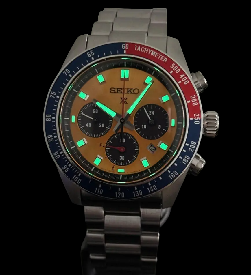 Relógio Seiko Prospex SpeedTimer Pogue SSC947B1 Solar V192 41.4 mm ...