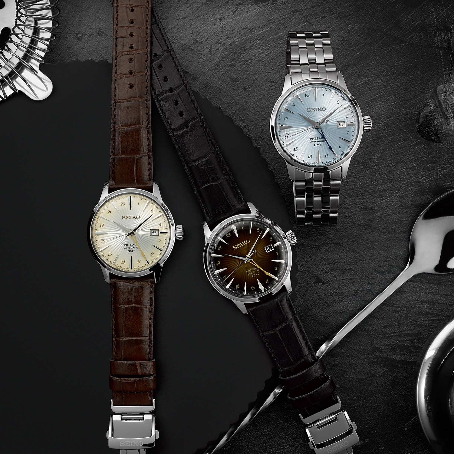 Seiko Presage SSK041 Cocktail Time GMT Automático 40.5mm - Relojoaria ...