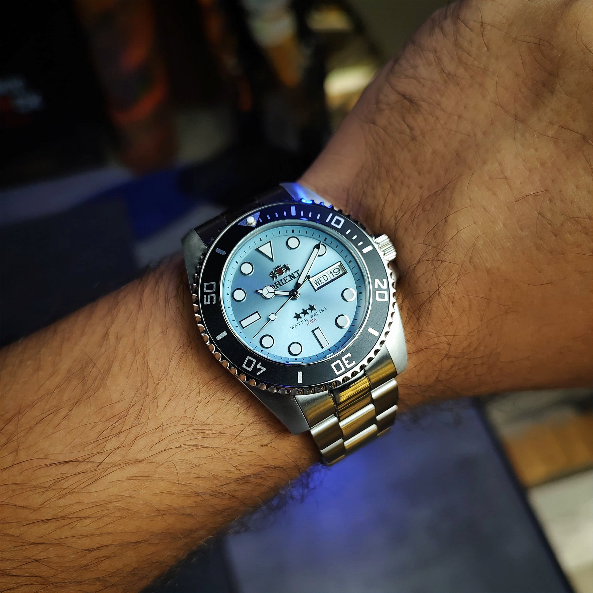 Orient Submariner NH3SS010 Automático Azul-celeste 42mm 100M ...