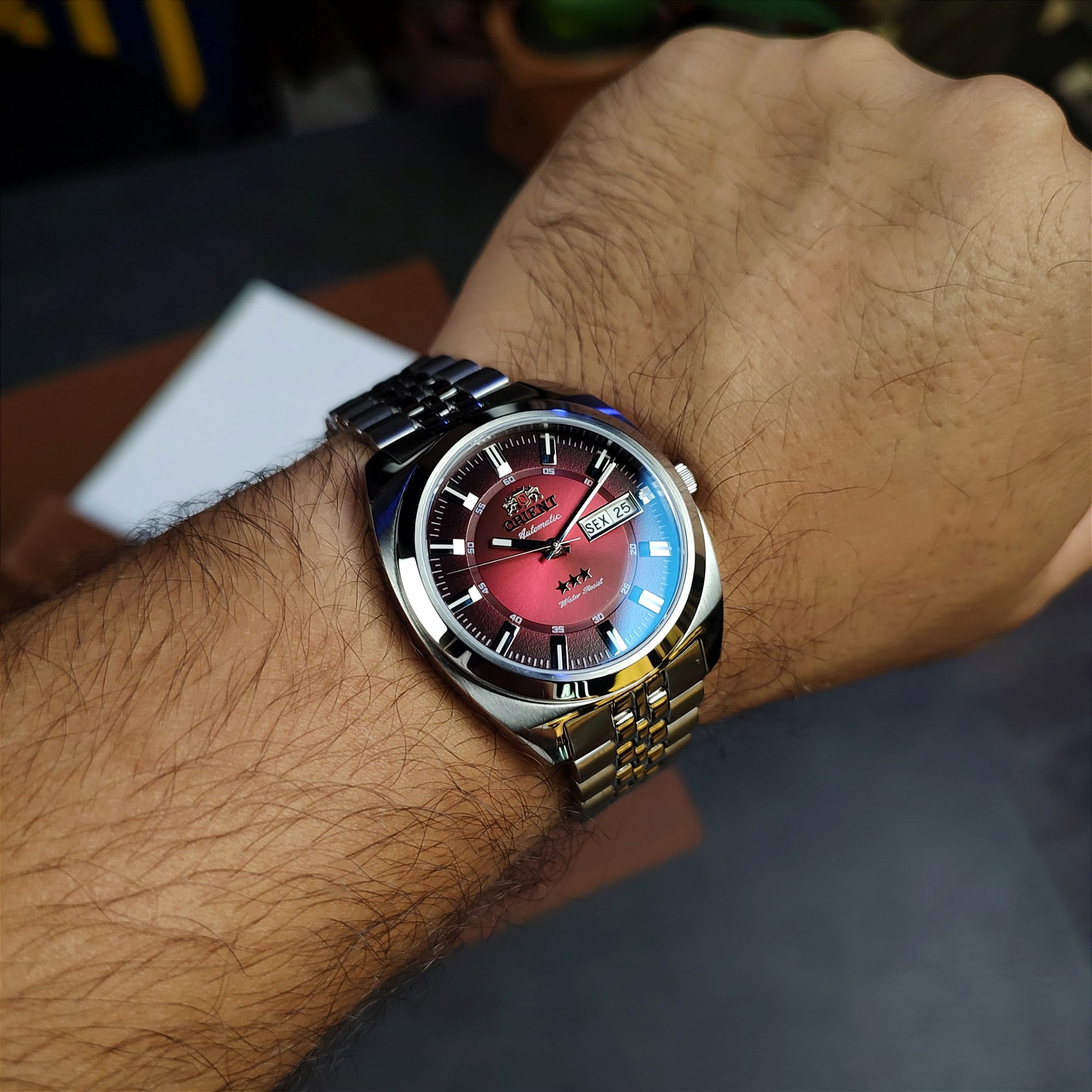 Orient Heritage 3 Estrelas YN6SS005 W1SX Vermelho Automático - Relojoaria Impala - Desde 1974 no ...