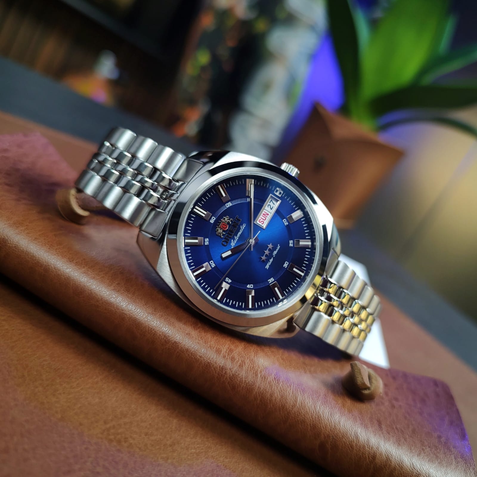 Orient Heritage 3 Estrelas YN6SS005 D1SX Azul Automático - Relojoaria ...