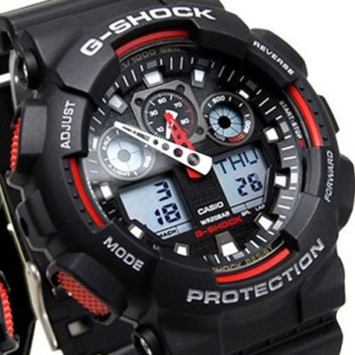 G-SHOCK GA-100-1A4DR – Cronógrafo 1/1000s, 200m e design urbano ...