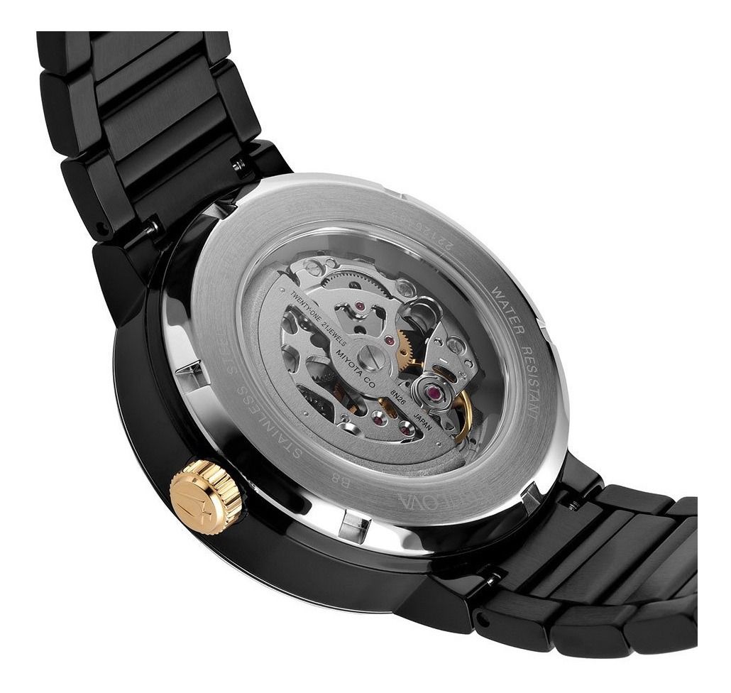 Relógio Bulova Futuro Automático Esqueleto 98A203 - Relojoaria Impala ...
