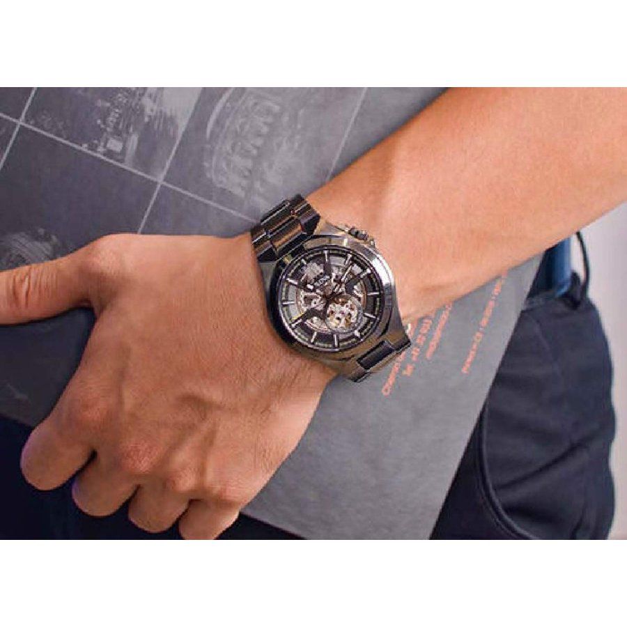 Relógio Bulova Skeleton Machine Automático 98A179 – Aço e Safira ...