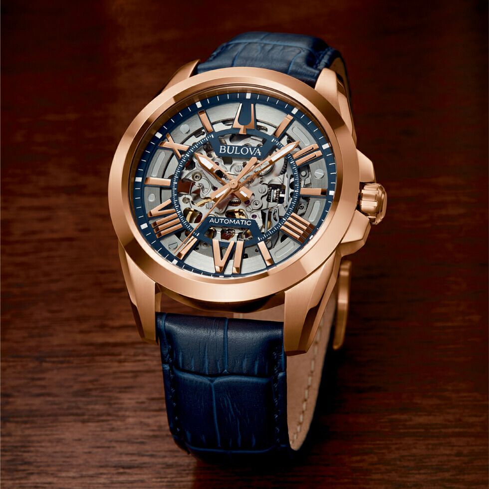 Relógio Bulova Sutton Automático Esqueleto 97A161 - Relojoaria Impala ...