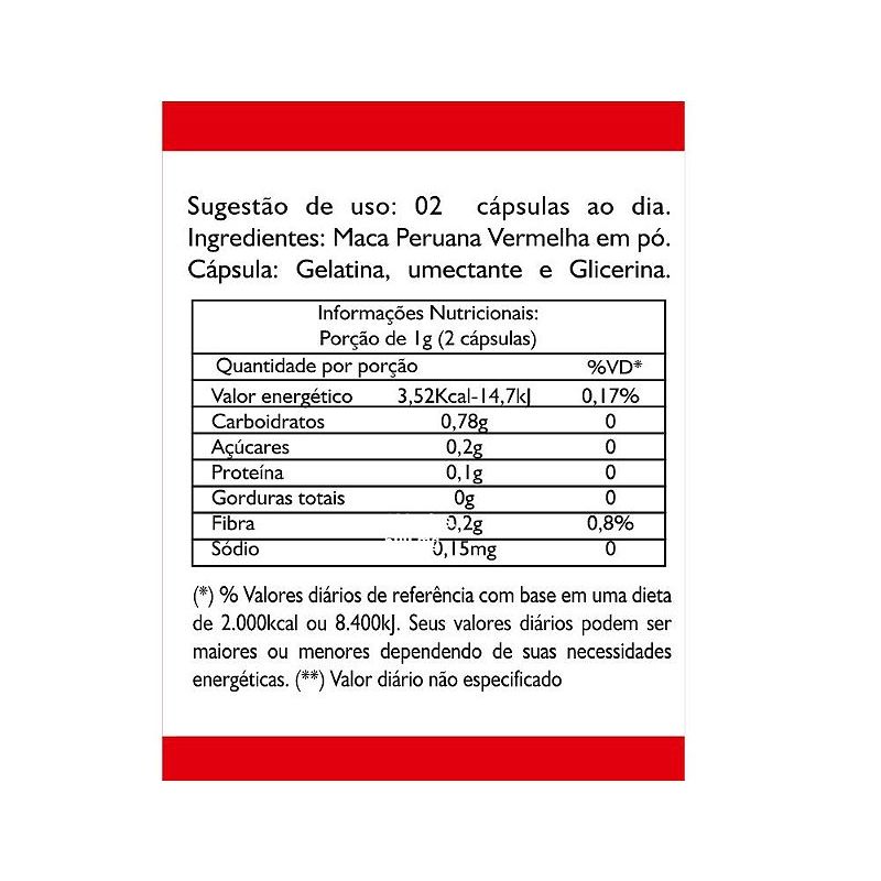Kit 6 Maca Peruana Vermelha 720 Cápsulas 500mg - Status Verde | Supera - Status Verde