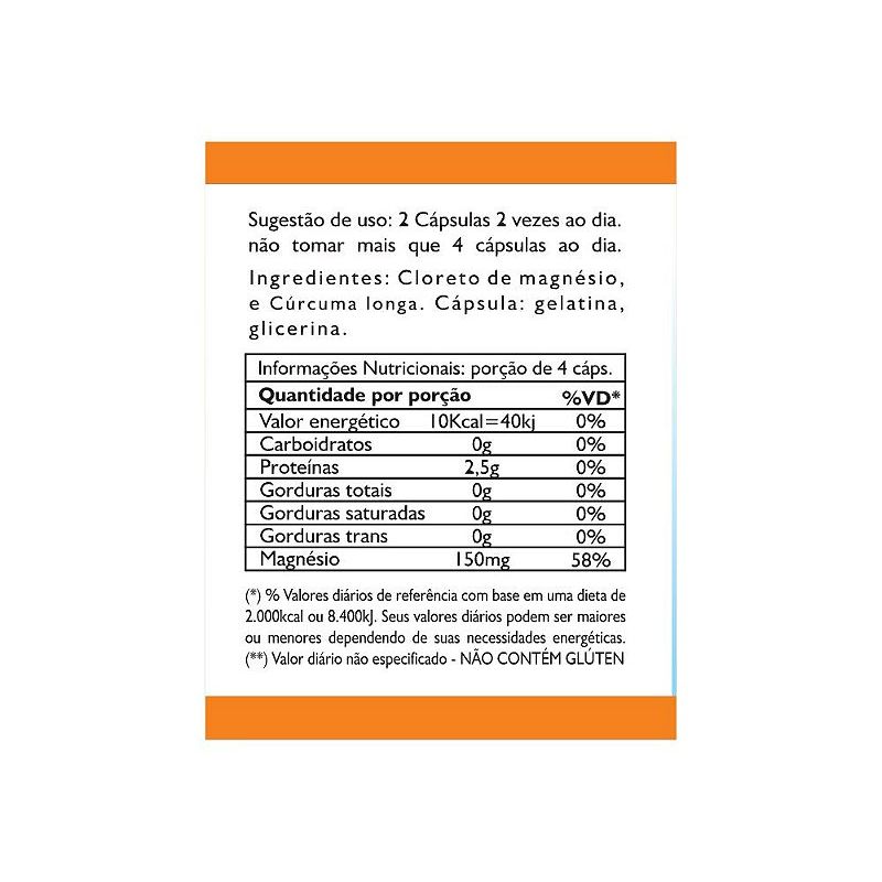 Kit Saúde Total: Cúrcuma + Cloreto de Magnésio 360 Cápsulas 500mg ...