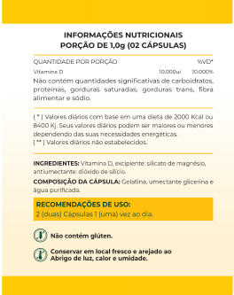 Kit 12 Vitamina D3 2.000ui 720 Cápsulas-500mg Status Verde - Status Verde