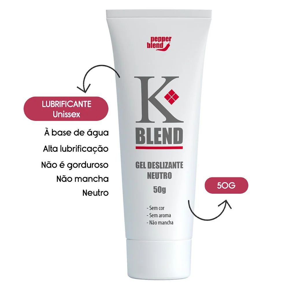 K BLEND GEL DESLIZANTE NEUTRO 50G PEPPER BLEND - Distribuidora Hot Flowers